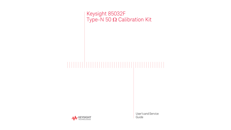 85032F Standard Mechanical Calibration Kit, DC to 9 GHz, Type-N, 50 ohm | Keysight